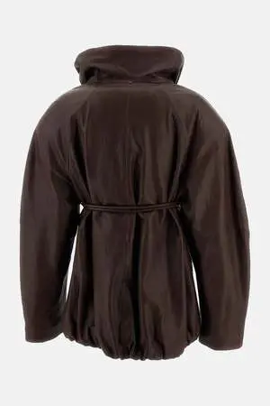Sportmax Giacca In Pelle Martellata E Liscia