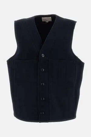 Filson Gilet In Lana Mackinaw - Blu