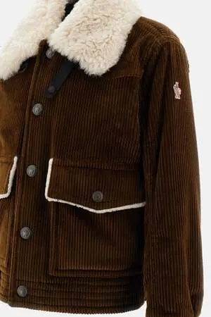 Moncler Piumino Corto Givrand In Velluto A Coste