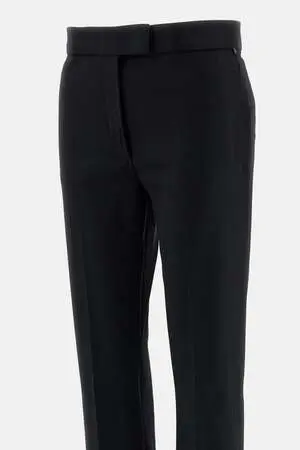 Sportmax Pantaloni Slim Flare In Gabardina Tecnica