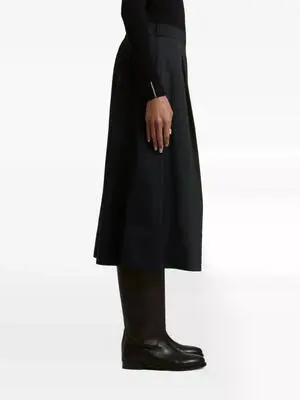 Peserico Pleated A-line Midi Skirt
