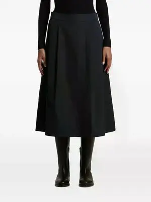 Peserico Pleated A-line Midi Skirt