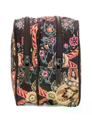 Etro Paisley-print Wash Bag - Brown