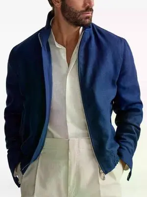 Brunello Cucinelli Silk, Linen And Wool Hopsack Pilot Jacket