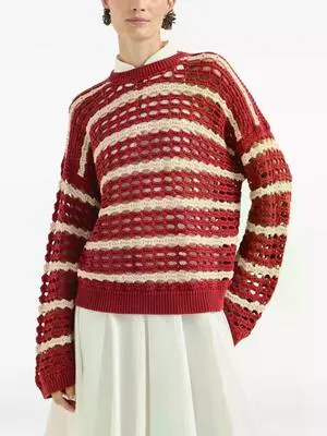 Brunello Cucinelli Cotton Marina Net Sweater