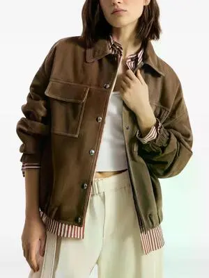 Brunello Cucinelli Monili Suede Jacket