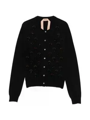 N°21 Bead-embellished Cardigan