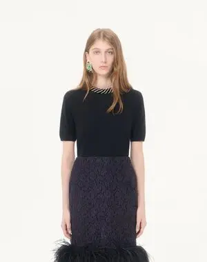 Valentino Garavani Embroidered Wool Jumper