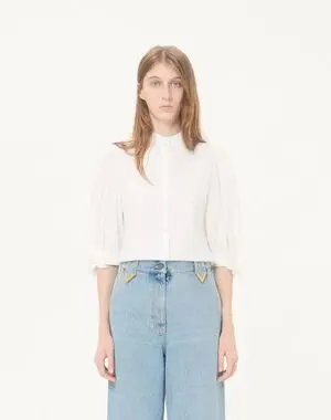 Valentino Garavani Embroidered Poplin Shirt