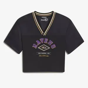 OFF SEASON Baltimore Ravens Lace-back V-neck T-shirt