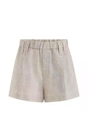 Brunello Cucinelli Elasticated-waistband Shorts - Neutrals
