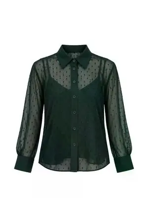 Liu Jo Shirt In Tulle With Jewel Embroidery
