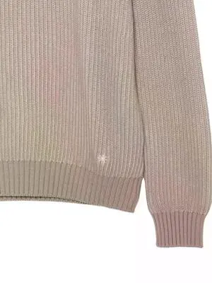 MANUEL RITZ Half-zip Ribbed Sweater