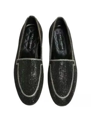 Dolce & Gabbana Crystal-embellished Loafers