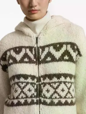 Peserico Sequin-embellished Hooded Cardigan