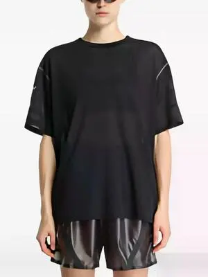 Mizuno X Han Kjøbenhavn Mesh-panelled Logo-print T-shirt