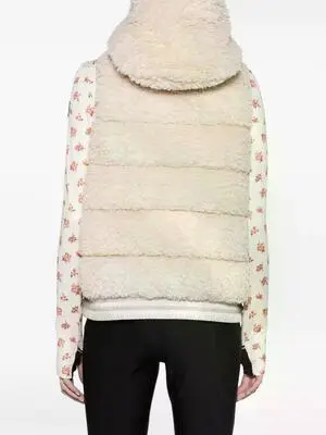 Moncler Teddy Hooded Insulated Vest - Neutrals