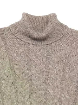 BARBA NAPOLI Cable-knit Turtleneck Sweater