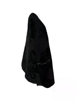 Simone Rocha Jacquard Embellished Cape Coat
