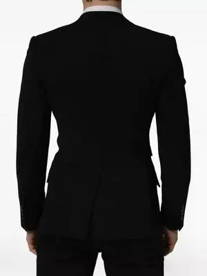 Dolce & Gabbana Wool Single-breasted Blazer - Black