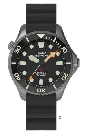 Timex® Deepwater Meridian 300 Automatic Watch - Titanium