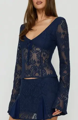 Princess Polly Quani Long Sleeve Lace Top