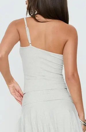 Princess Polly Mimmi One Shoulder Button Detailed Crop Top