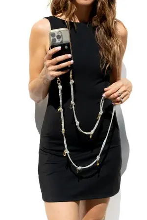 ROCKNOT 50in Gem Lightweight Rhinestone Phone And Purse Strap
