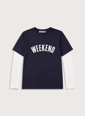 Baukjen Shay Layered-look Slogan T-shirt