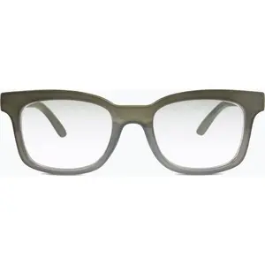 JAXY EYEWEAR Tempo Square Blue Light Glasses - Olive
