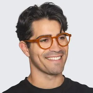 JAXY EYEWEAR Tonic Round Reading Glasses - Amber
