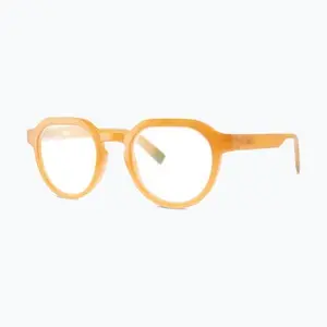 JAXY EYEWEAR Tonic Round Reading Glasses - Amber