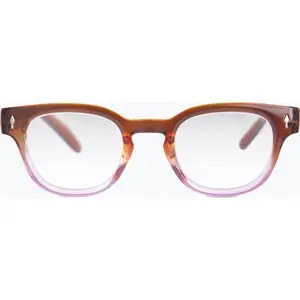 JAXY EYEWEAR Ombré Round Reading Glasses - Brown