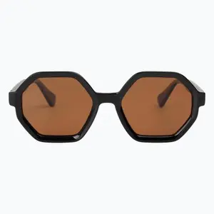 JAXY EYEWEAR The Hex Geometric Sunglasses - Black