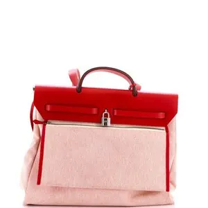 Hermès Herbag Zip Pegase Pop Toile And Leather 39