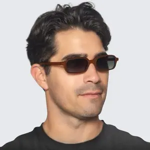 JAXY EYEWEAR Palm State Rectangle Sunglasses - Brown
