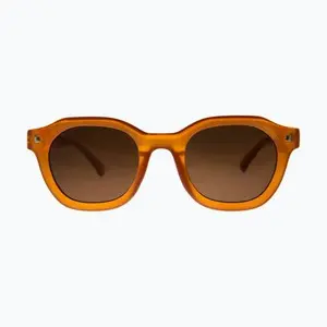 JAXY EYEWEAR Stanza Geometric Sunglasses Rust