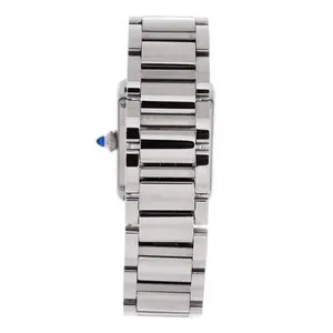 CARTIER Must De Tank Quartz Watch Stainless Steel 22
