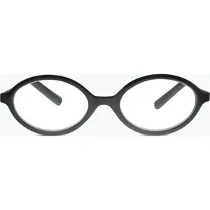 JAXY EYEWEAR Wisp Oval Blue Light Glasses - Black
