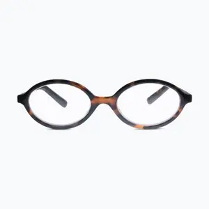 JAXY EYEWEAR Wisp Oval Blue Light Glasses - Tortoise