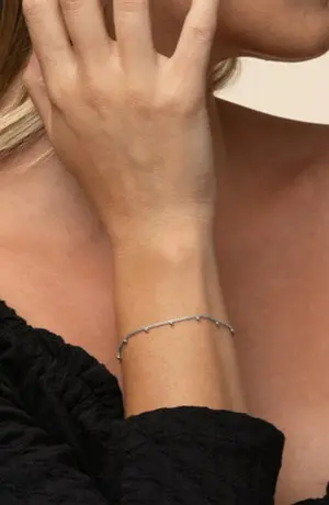 BEARFRUIT JEWELRY Emery Dainty Slim Chain Bracelet Minimalist Everyday Jewelry - Silver