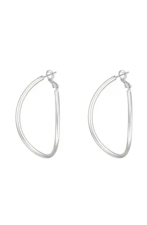BEARFRUIT JEWELRY Anais Vintage Inspired Hoop Earrings Boho Statement Jewelry - Silver