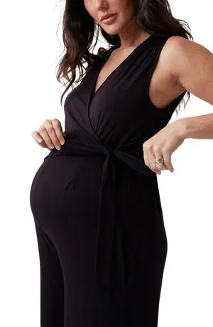 Ingrid & Isabel® Sleeveless Wrap Knit Maternity Nursing Jumpsuit