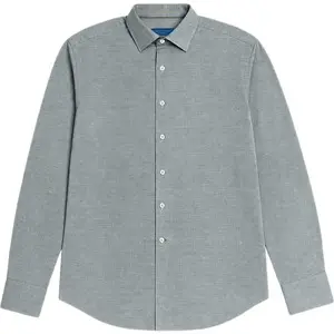 Robert Talbott Morgan Ultra Light Weight Brushed Twill Shirt - Light Gray