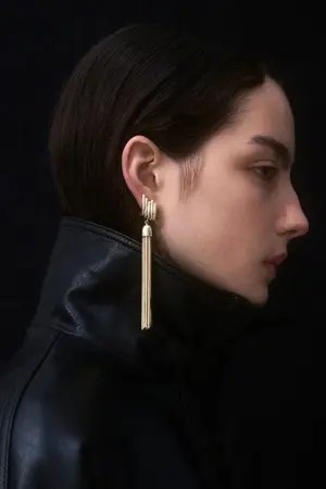 Lady Grey Linea Earrings - Silver