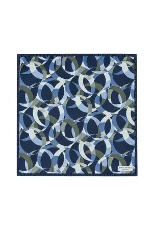 Robert Talbott Hadley Spiral Geo Neckerchief - Blue Multi