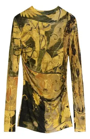 Desigual Printed Thin Gauge Sweater - Red