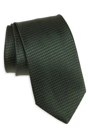 David Donahue Silk Blend Tie - Hunter