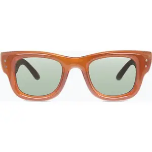 JAXY EYEWEAR District Square Sunglasses - Rust