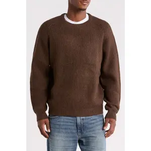 RHYTHM Waffle Knit Sweater - Chocolate